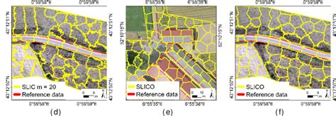 3 Slic Outlines Derived For Compactness Parameters A B M 1 C