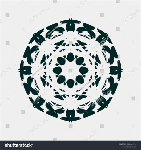 Good Circle Vector Illustration Wall Ornaments Stock Vector Royalty