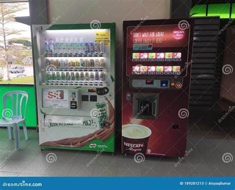 The Vending Machines Sell A Wide Variety Of Drinks By Self Service