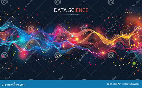 Data Flow Concept Big Data Technology And Data Science Illustration