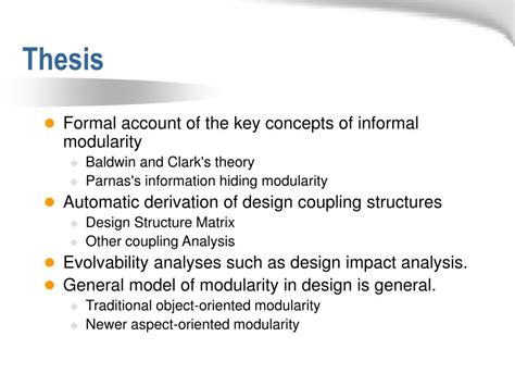 PPT Modularity In Design Formal Modeling Automated Analysis