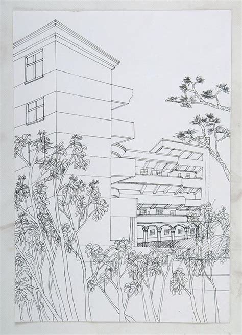 校园的一角简笔画创编 简笔画图片大全 普车都