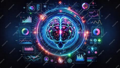 Premium Photo A Highly Detailed Futuristic Visualization Of Brain Activity Analysis With