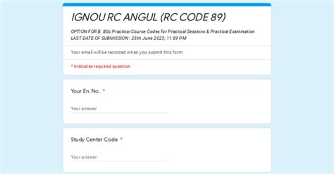 Ignou Rc Angul On Linkedin Ignou Rc Angul Rc Code 89