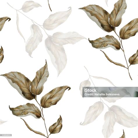 Leaf Seamless Pattern Stock Illustration Download Image Now
