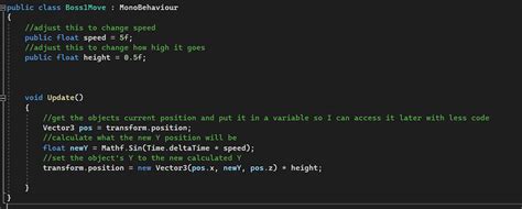How To Make A Game Object Constantly Move Right While Also Moving Up And Down Like Its Floating