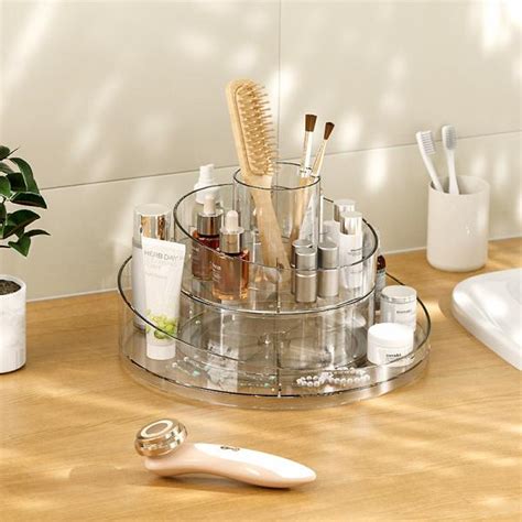 알뜰살뜰매뉴얼 회전 화장품 정리함 화장대 립스틱 브러쉬 트레이 위시버킷