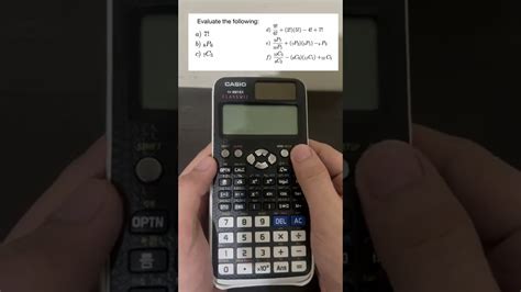 Calculator 101 Part 7 Using Casio Fx 991ex Classwiz Evaluating
