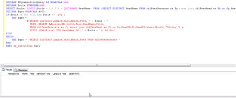 Show Hide Column Using Dynamic Pivot Query In Sql Server