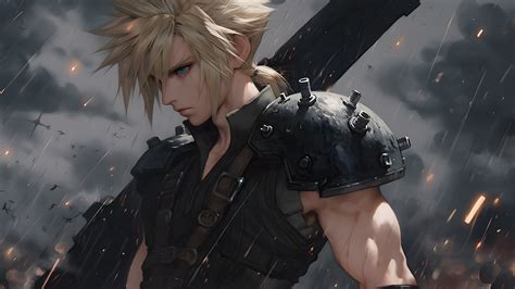 Final Fantasy Cloud Strife Epic Laptop And Desktop Wallpaper In 4k