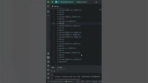 Creating A Black Panther With Python Turtle Coding Pythonturtle Youtube