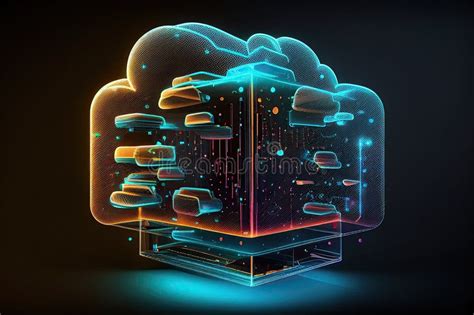Cloud Compution On Data Server Cloud Technology Stock Illustration Illustration Of Virtual