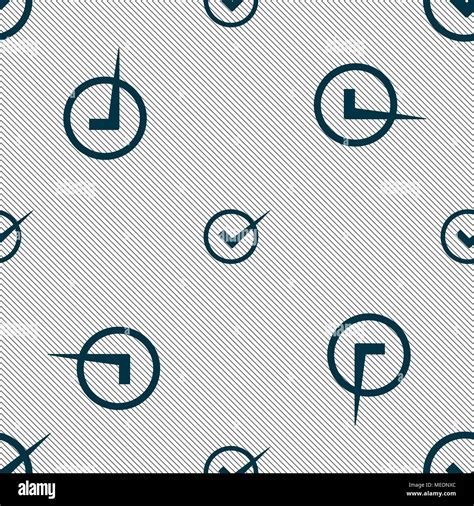 Check Mark Sign Icon Checkbox Button Seamless Pattern With Geometric