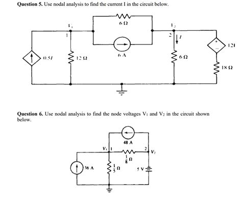 solved question 5 use nodal analysis to find the current [ in the