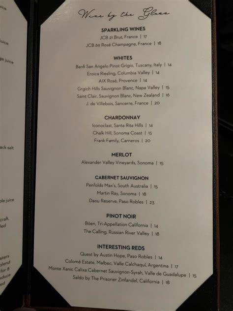 Javiers La Jolla Menu Full Menu Update 2026
