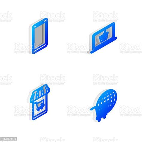 노트북 스마트폰 휴대폰 모바일 및 장바구니및 글로브 아이콘에 등대성 라인 쇼핑 바구니를 설정합니다 벡터 3차원 형태에 대한 스톡 벡터 아트 및 기타 이미지 Istock