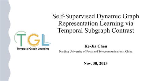 Self Supervised Dynamic Graph Representation Learning Via Temporal