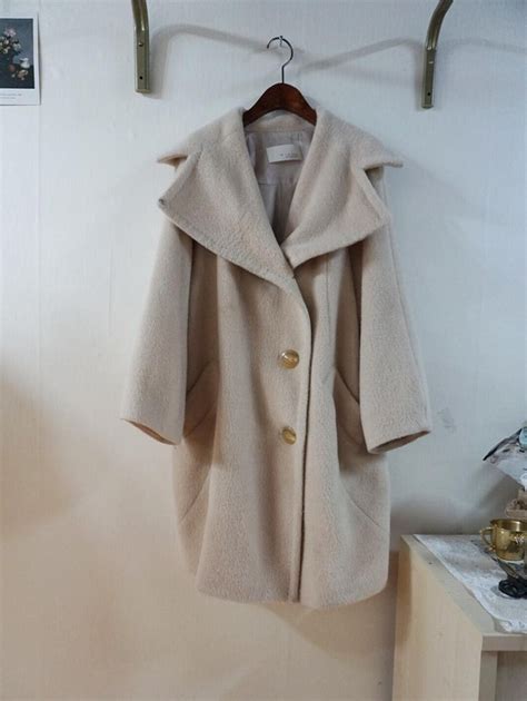 미샤 벌룬소매 알파카코트 세컨웨어헬로마켓