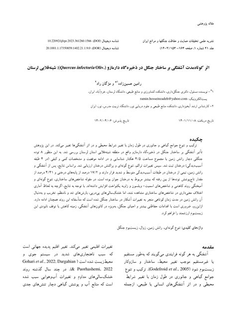 Pdf The Short Term Effect Of Disturbance On Forest Structure In