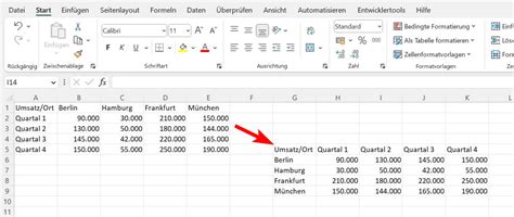 Tabelle Drehen In Microsoft Excel So Gehts