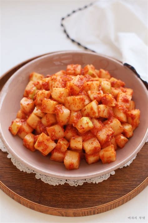 국밥집 식당 깍두기담그는법 설렁탕 깍두기 담그기 레시피 네이버 블로그