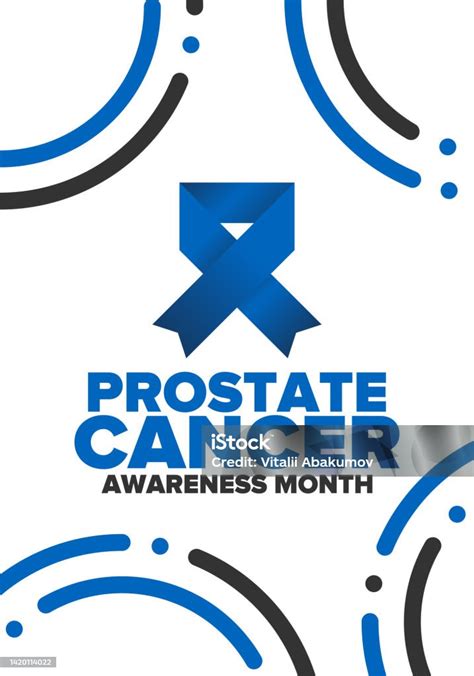 9 월의 전립선 암 인식의 달 블루 구월 남자의 건강 개념 의료 건강 관리 및 인식 디자인 포스터 카드 배너 및 배경 벡터 일러스트 레이 션 0명에 대한 스톡 벡터 아트 및