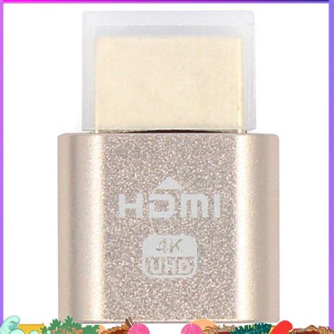 Vga Virtual Display Adapter Ddc Edid Dummy Plug Headless Ghost Display Emulator Lock Plate