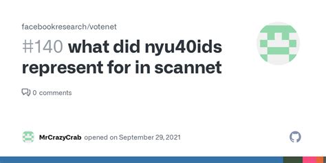 what did nyu40ids represent for in scannet · issue 140