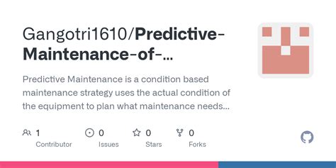 Github Gangotri1610predictive Maintenance Of Industrial Motor