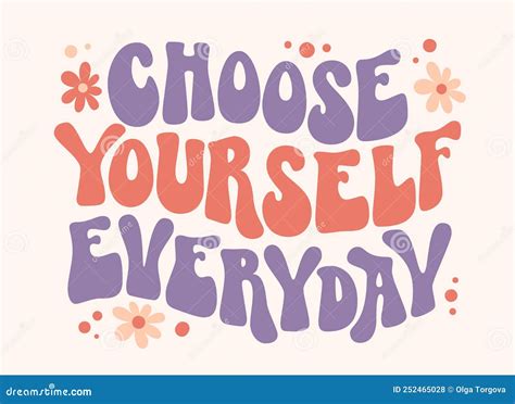 Groovy Lettering Good Vibes Good Work Retro Slogan On A Rainbow