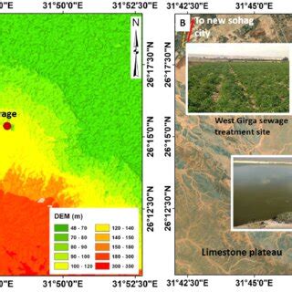 A Digital Elevation Model For The Study Area B A Location Map For Download Scientific