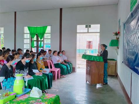မိုင်းပျဉ်းအထကခွဲကျောင်း၌ မူးယစ်ဆေးဝါးအန္တရာယ်အသိပညာပေး ဟောပြောပွဲနှင့် နံရံကပ်စာစောင်များပြသ