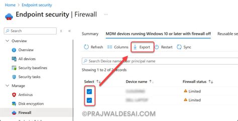 Microsoft Intune Firewall Policy Reports Prajwal Desai