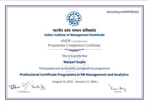 Manjari Gupta On Linkedin Iimkozhikode Hranalytics