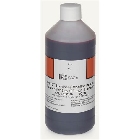 Hach Hardness Indicator Solution 5 100 Mg L 500 Ml 2769249