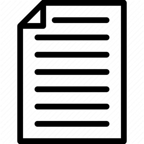 Document File Text Paper Catalog Icon Download On Iconfinder