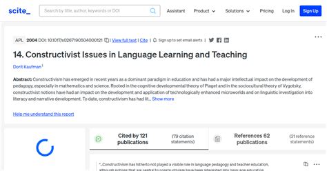 14 Constructivist Issues In Language Learning And Teaching