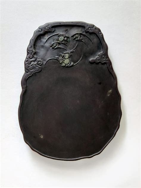 Duan Inkstone With Wufu Five Bat Décor五刻紋端硯 Kaikodo Asian Art Gallery