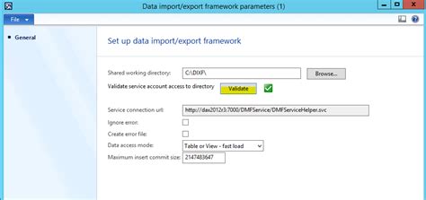 how to use dixf to import an inventory counting journal into ax 2012 from an excel source file