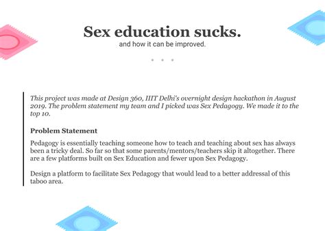 InterCourses Facilitating Sex Education On Behance