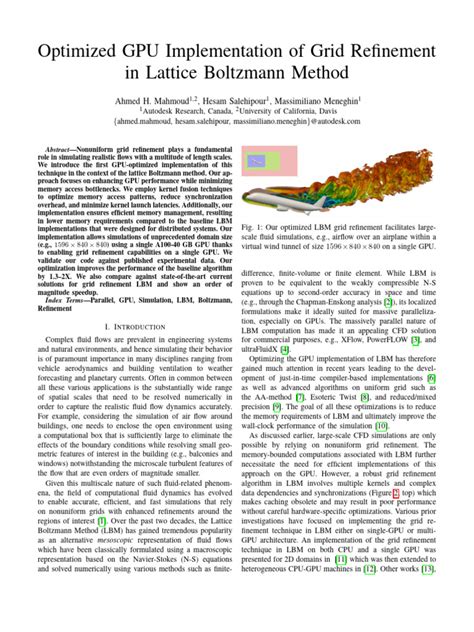 Simulation Gpu Grid Refinement Lbm Pdf Computational Fluid Dynamics