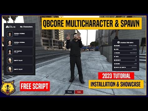 QBCore Multicharacter Spawn Script Installation Showcase FiveM
