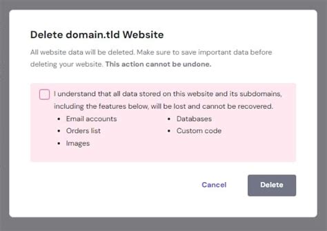 How To Delete A Website From A Hosting Plan In Hostinger Hostinger Help Center