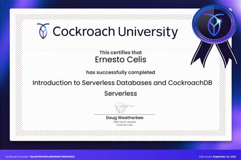 ernesto celis on linkedin til about serverless databases with cockroachdb