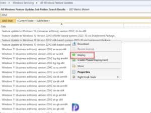 Windows H Upgrade Using SCCM Feature Update Option