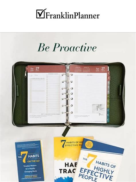 Franklincovey Products How To Be Proactive Instead Of Reactive Milled