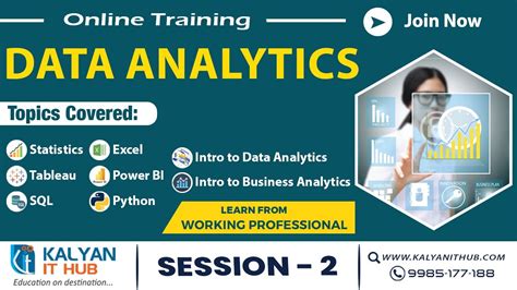 Data Analytics Tutorial For Beginners Session 2 Kalyan It Hub Youtube