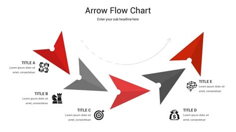 Arrow Flow Chart Powerpoint Template Incl Agency And Blue Envato
