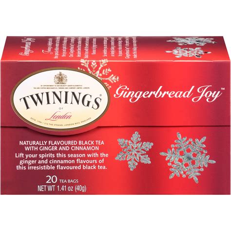 Twinings Gingerbread Joy Holiday Tea Bags Black Tea With Ginger
