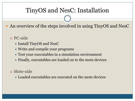 Ppt Tinyos And Nesc Powerpoint Presentation Free Download Id2053749